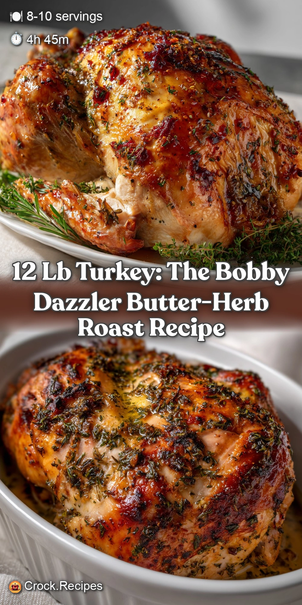 12 lb Turkey Recipe: Butter-Herb Roast Time Temp - Crock…