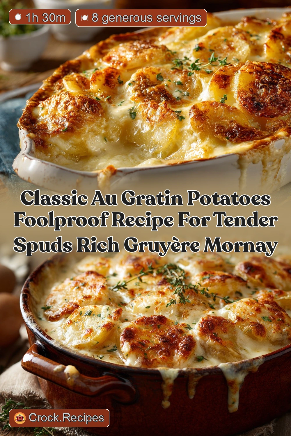 Perfect Au Gratin Potatoes with Creamy Gruyère Mornay Sauce