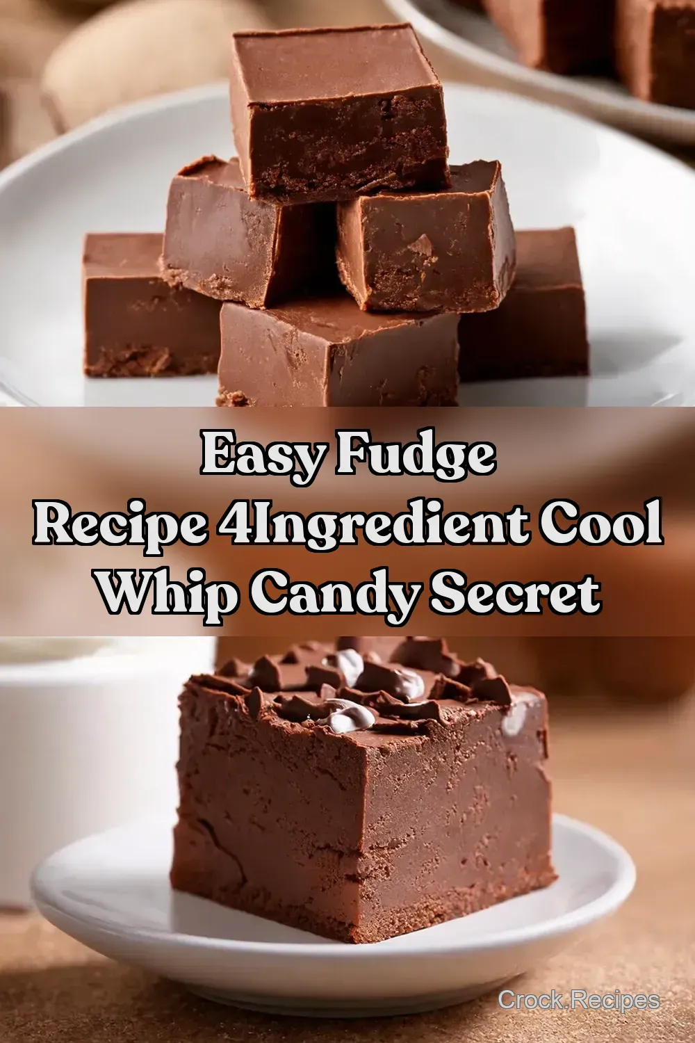 Cool Whip Fudge 4Ingredient NoBake Magic - Crock Recipes