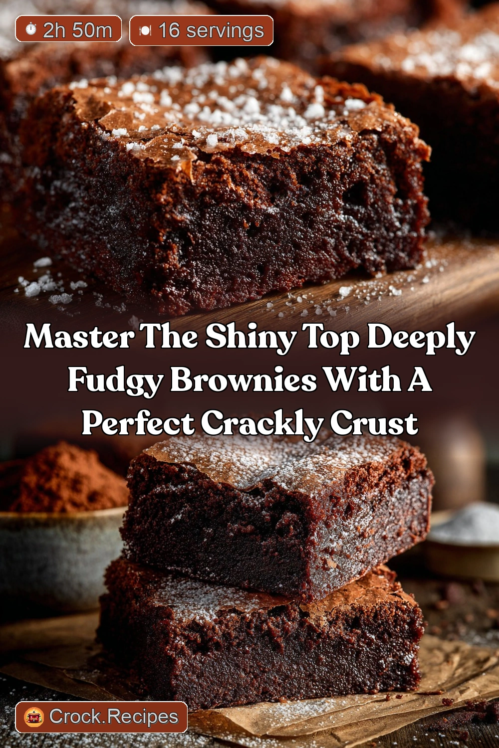 The Best Fudgy Brownies with a Perfect Crackly Crust Recipe