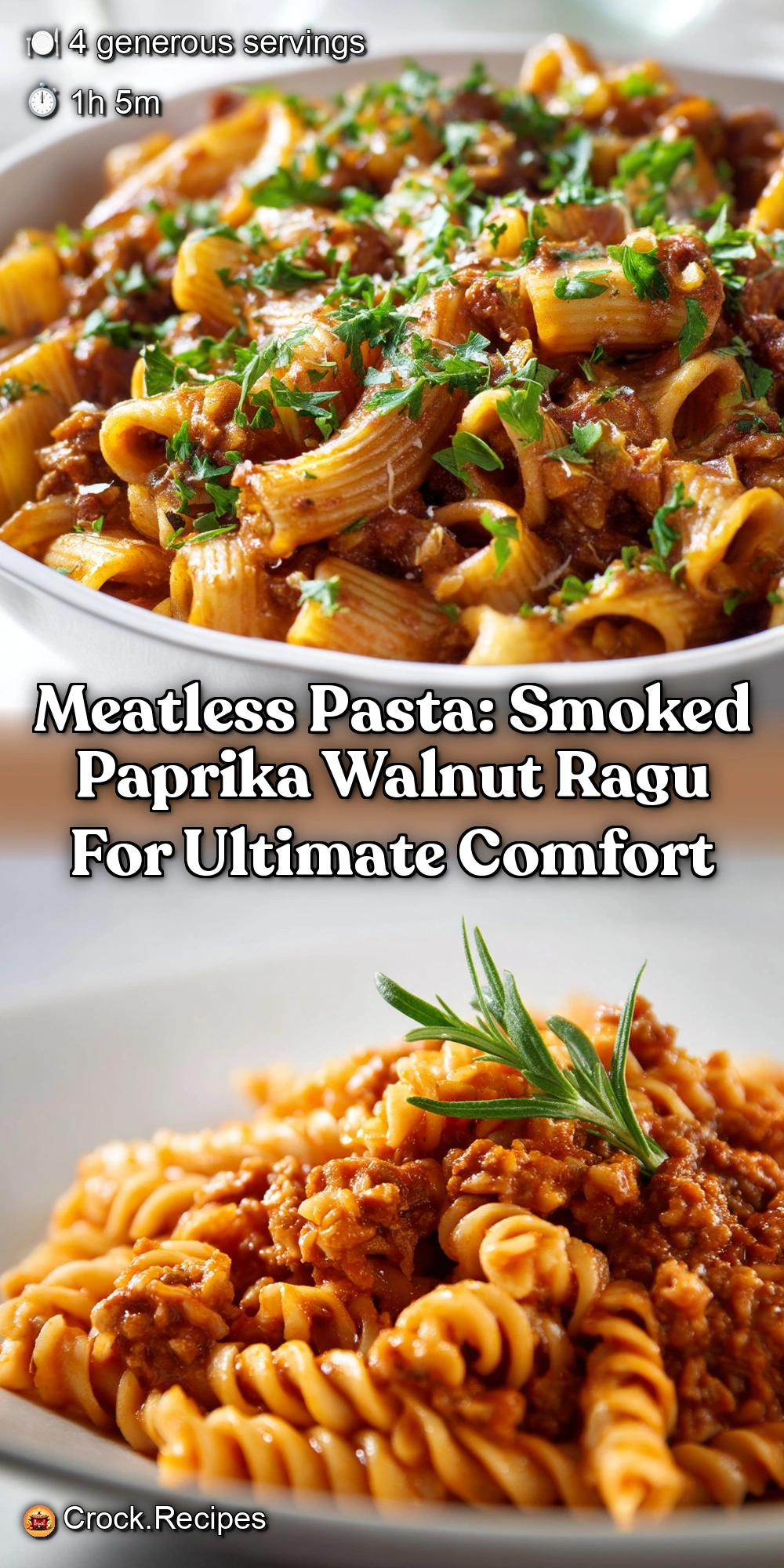 Meatless Pasta: Smoked Paprika Walnut Ragu Recipe - Crock…