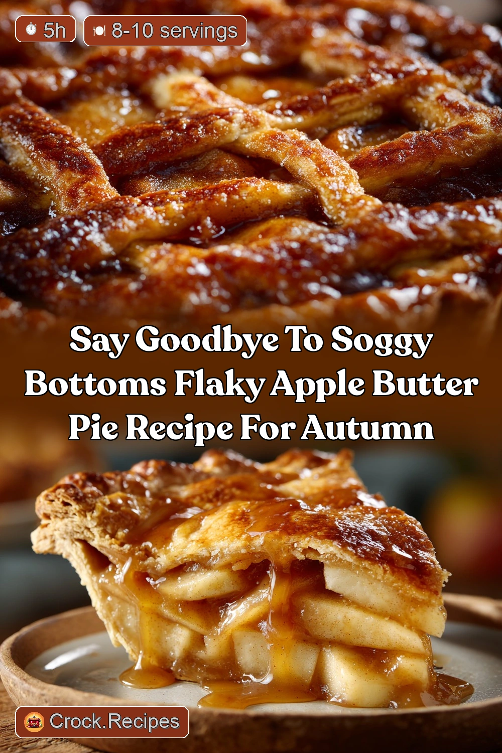 The Great British Apple Butter Pie Rich Custard and Flaky…