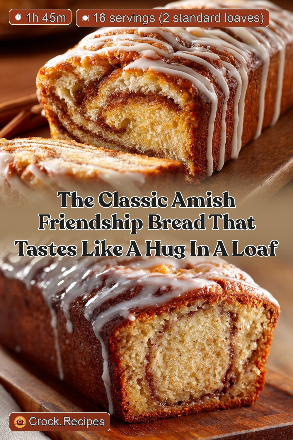 Classic Amish Friendship Bread With Cinnamon Swirl And