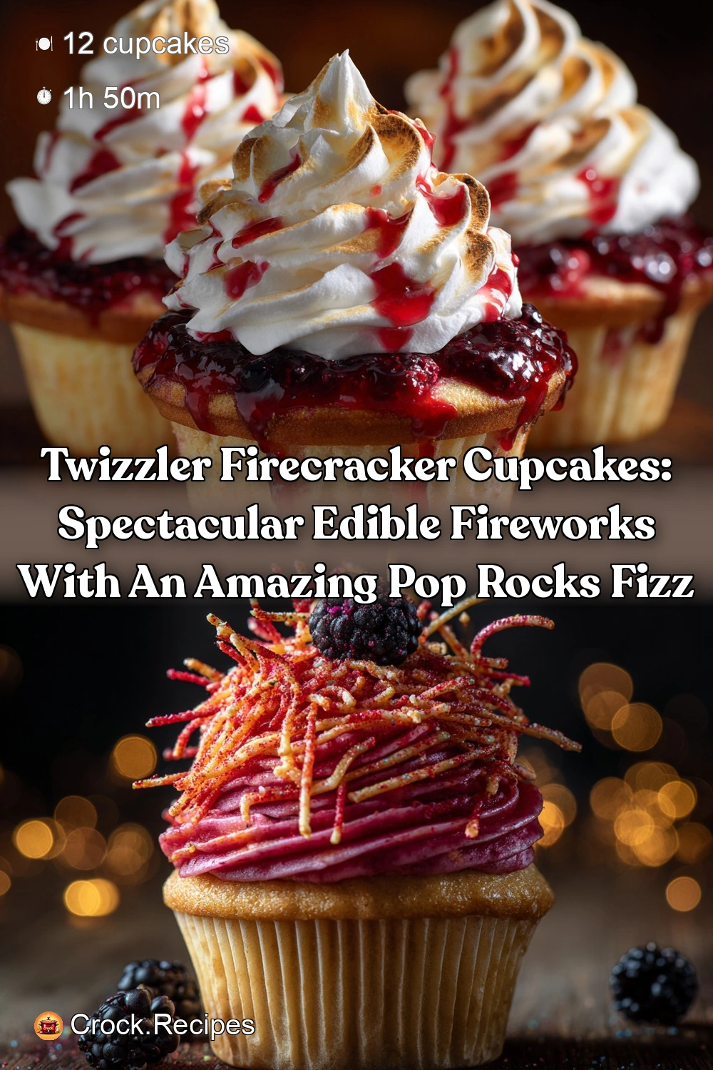 Twizzler Firecracker Cupcakes: The Big Bang Berry Burst…