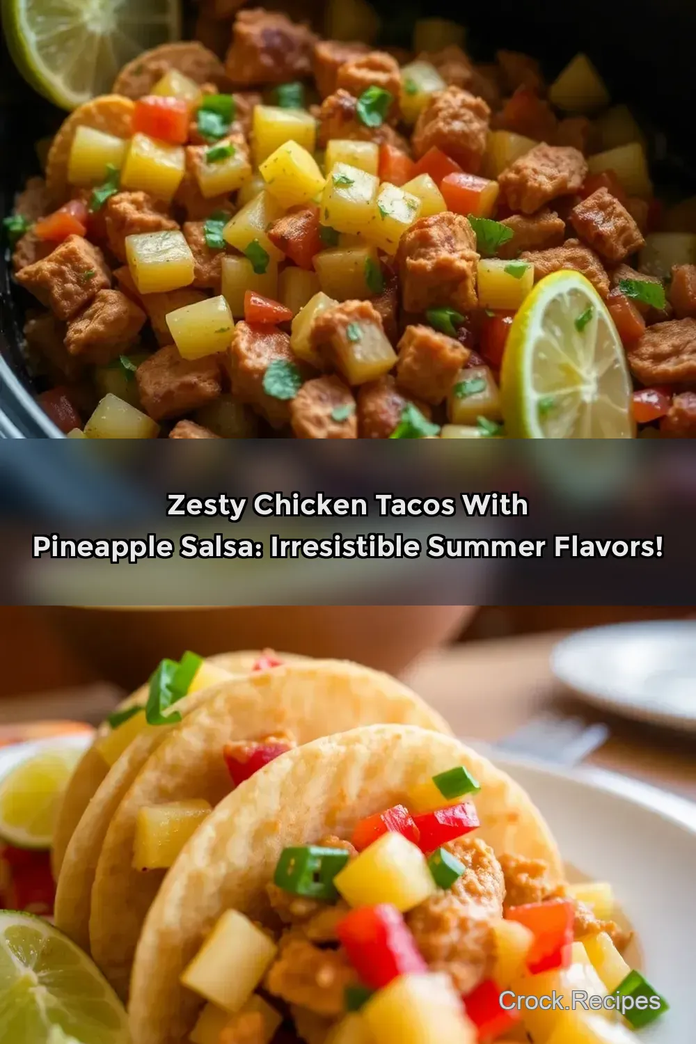 Easy Summer Crockpot Recipes: Zesty Chicken Tacos with…