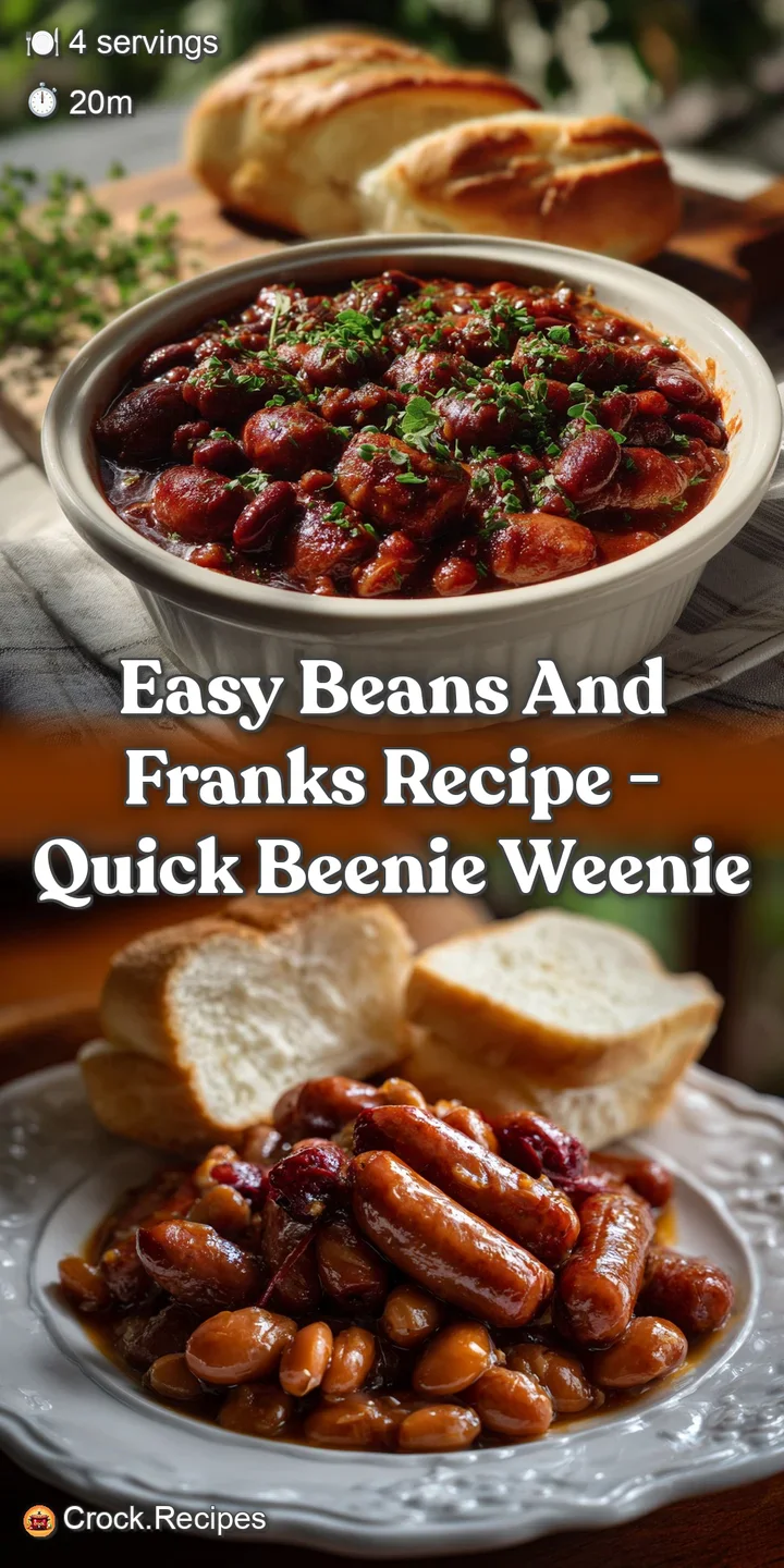 Easy Beans and Franks Recipe: Mahogany Glazed Hot Dogs