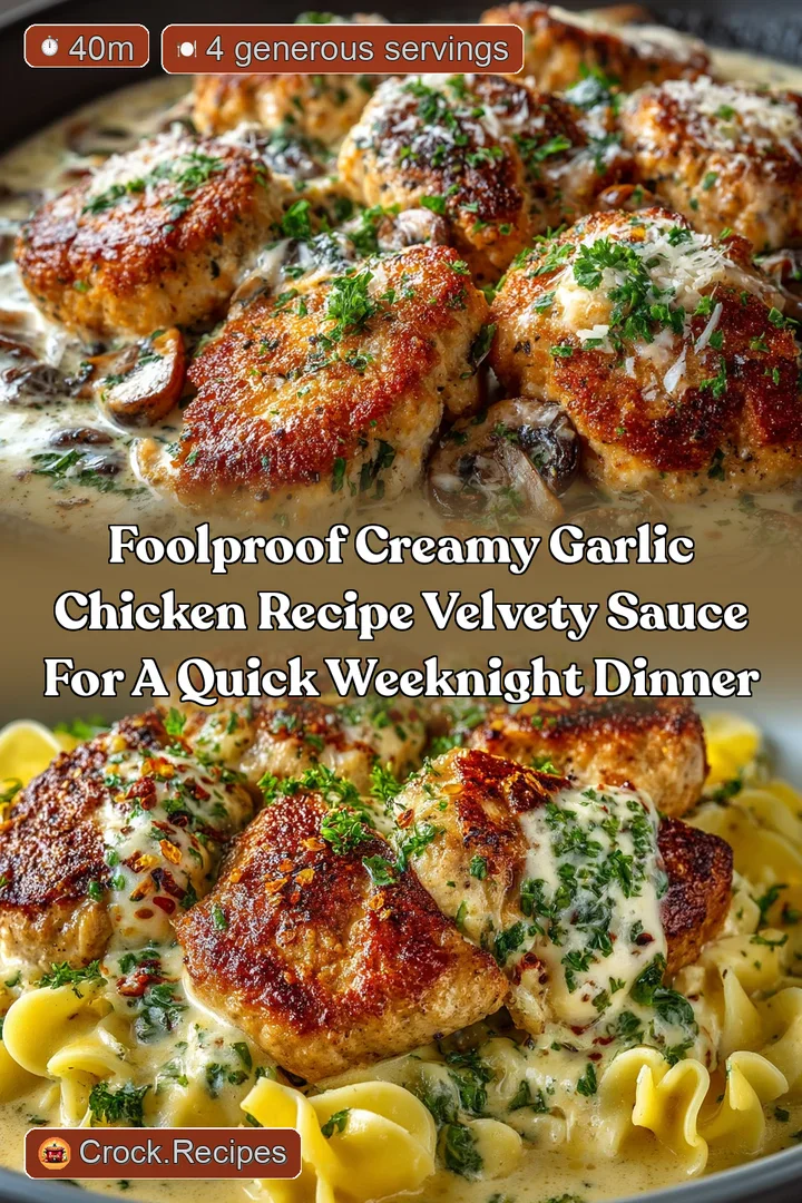 Creamy Garlic Chicken Scallopini RestaurantQuality…