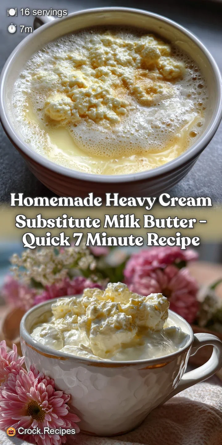 Homemade Heavy Cream Substitute Milk Butter: Simple…