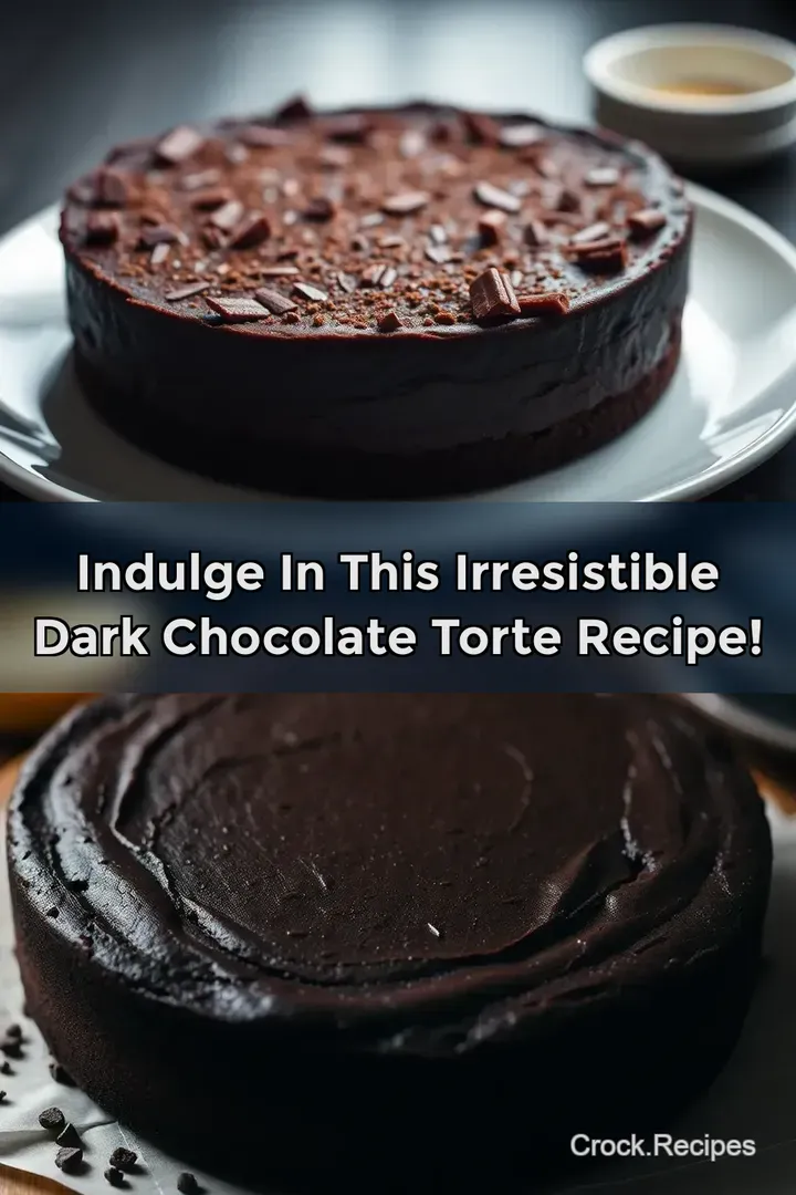 Decadent Dark Chocolate Torte Recipe: A Chocolate Lover's…
