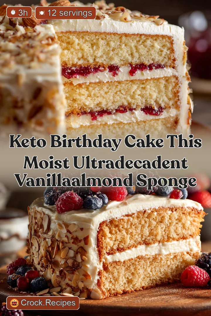 Keto Birthday Cake Moist VanillaAlmond Layer Cake Recipe