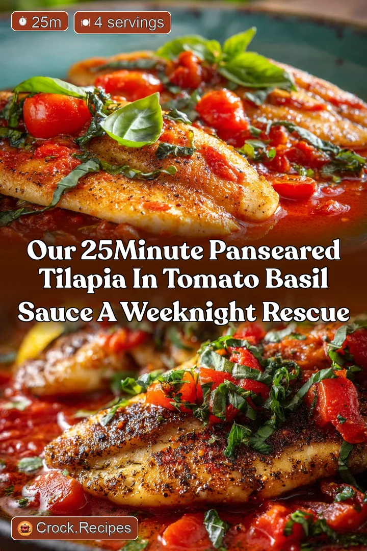 Weeknight PanSeared Tilapia in Tomato Basil Sauce - Crock…