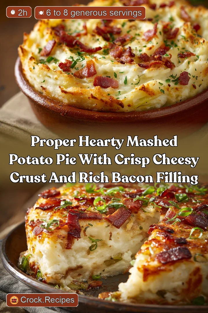 Ultimate Mashed Potato Pie with Cheesy Crust Bacon Leeks