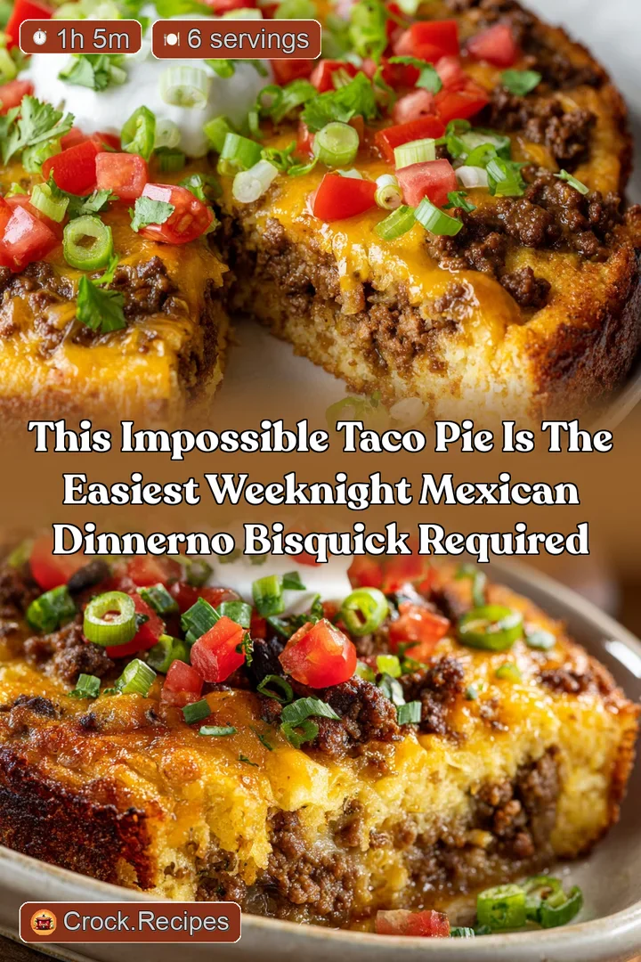 Impossible Taco Pie Recipe No Bisquick Easy Weeknight…
