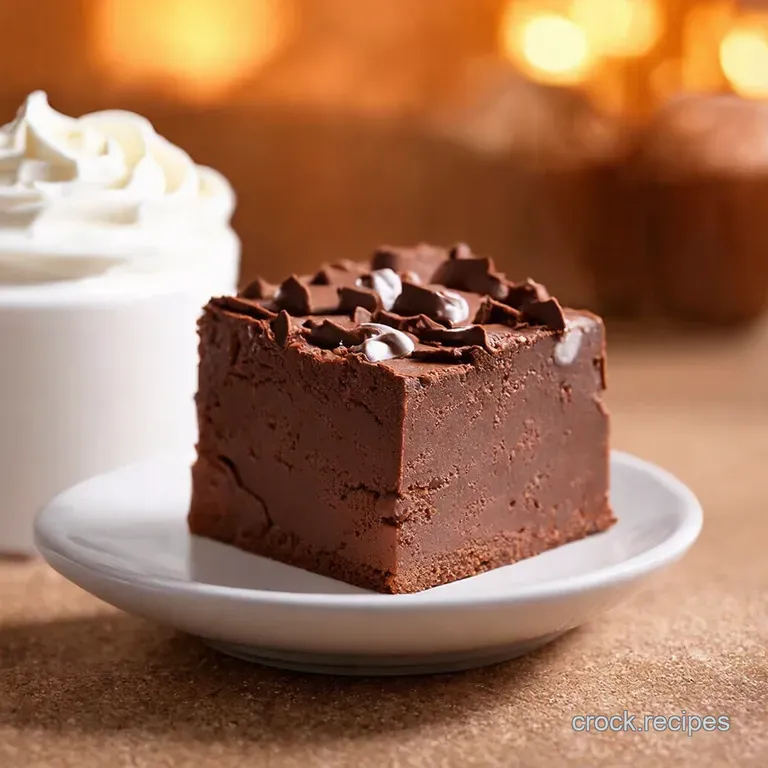 Cool Whip Fudge 4Ingredient NoBake Magic - Crock Recipes