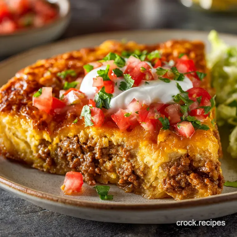 Impossible Taco Pie Recipe No Bisquick Easy Weeknight Dinner