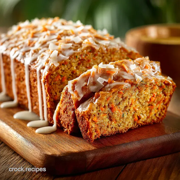 Glazed Carrot Coconut Bread The Best Tropical Quick Bread…