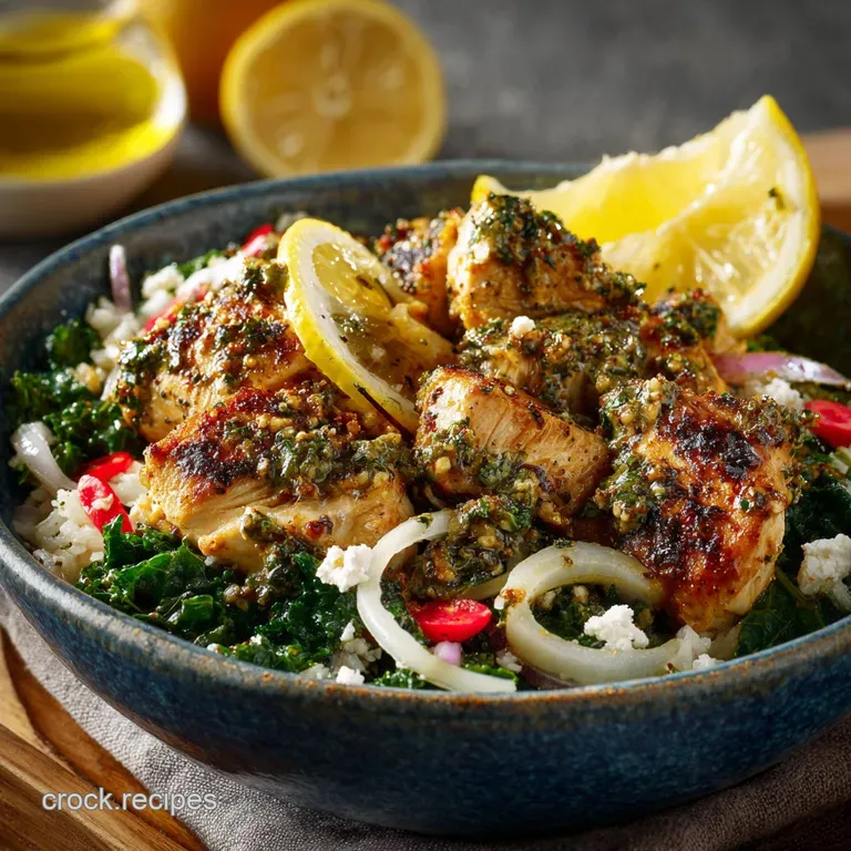 LowCarb Bowl Meals Ultimate Lemony Chicken Power Bowl Recipe