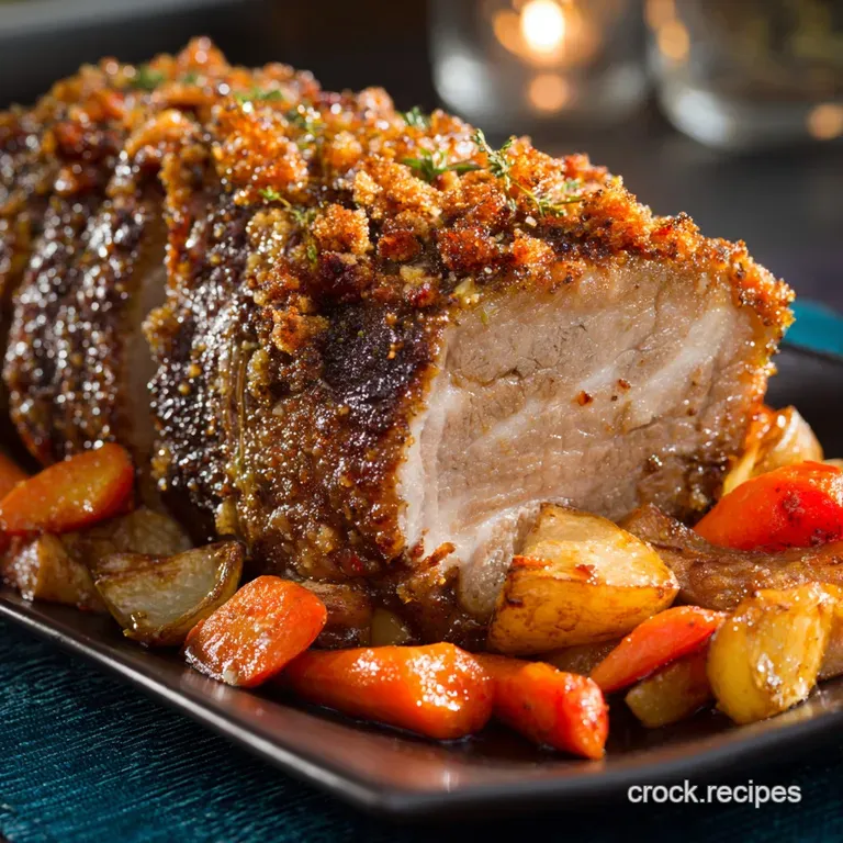 OnePot Pork Roast with Garlic Carrot and Potato Crispy…