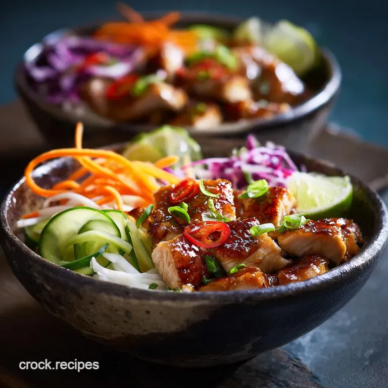 Spring Roll Meal Prep Bowls Zesty HoneyLime Chicken Lunch